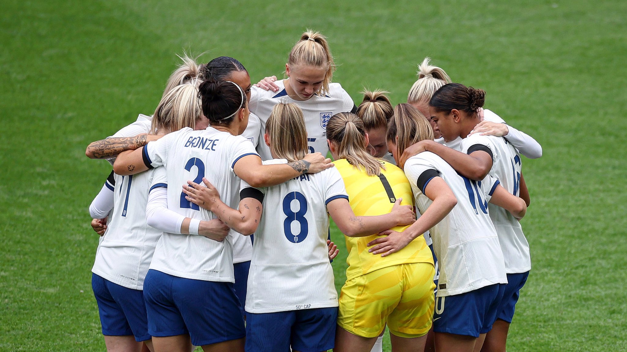 Lionesses battle to break through in send-off match