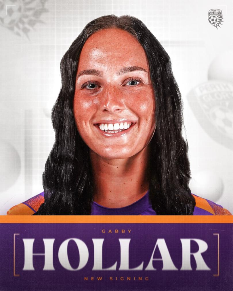 Glory announce striker Gabby Hollar as first signing